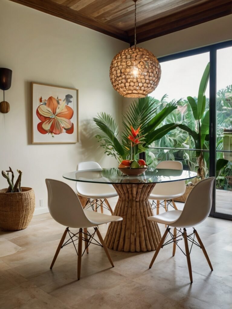 33 Tropical Dining Room Ideas to Bring a Taste of Paradise to Your Home ...