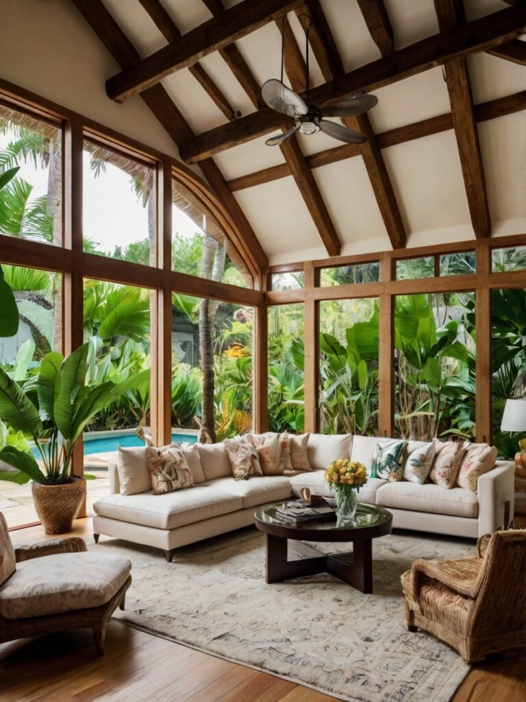 25 Tropical Living Room Ideas That Turn Everyday Living into a Resort ...