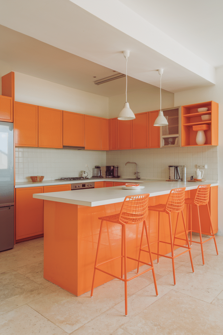 35 Energetic Orange Kitchen Ideas for a Cheerful Cooking Space – Saca Home