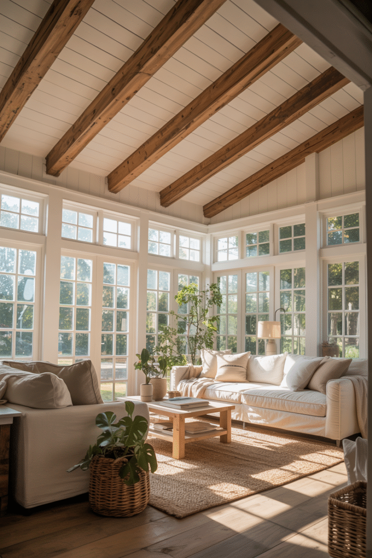 28 Timeless Shiplap Ceiling and Beam Designs for Rustic Interiors ...