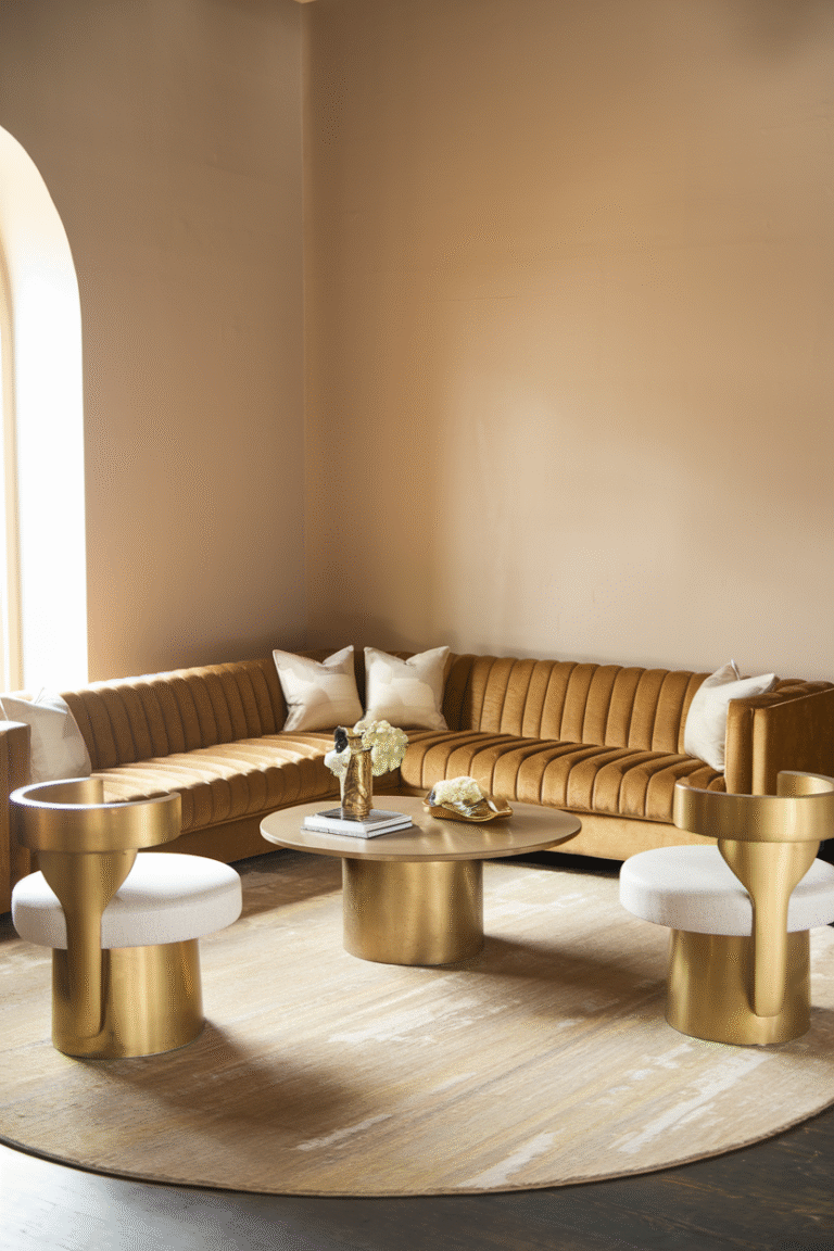 37 Dazzling Gold Living Room Designs for a Touch of Glamour – Saca Home