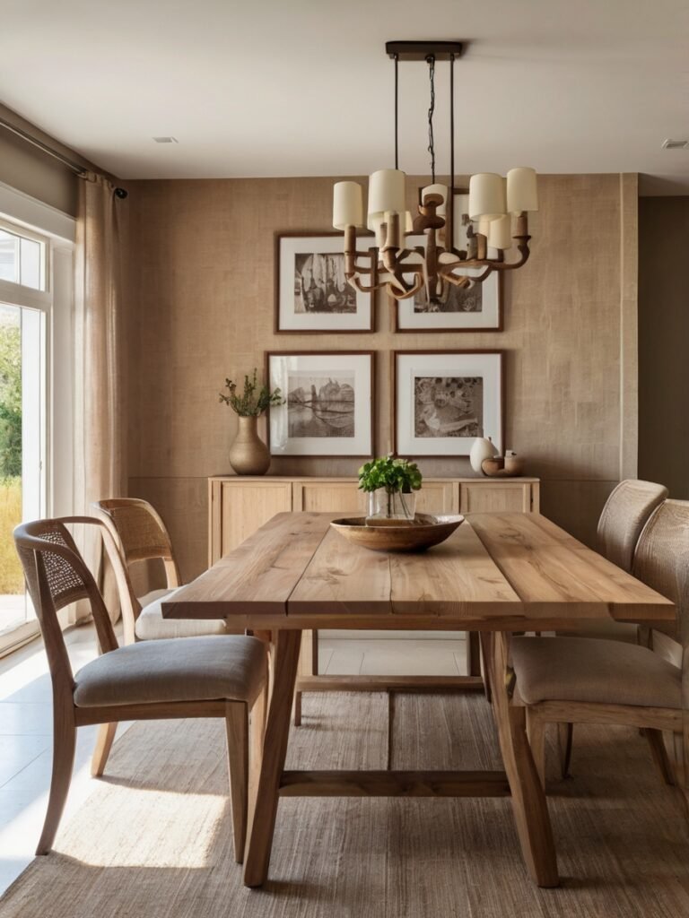 26 Earthy Dining Room Decor That Radiates Warmth and Natural Texture ...