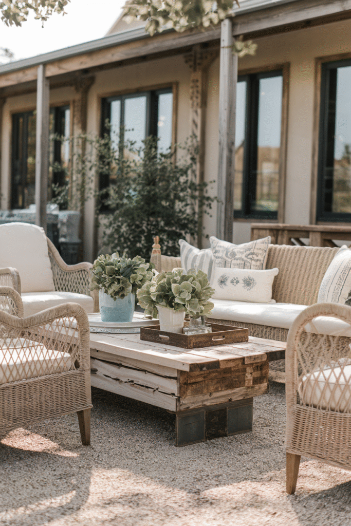 35 Cozy Farmhouse Patio Ideas to Create a Rustic Outdoor Retreat – Saca ...