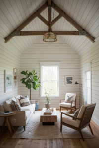 28 Timeless Shiplap Ceiling and Beam Designs for Rustic Interiors ...