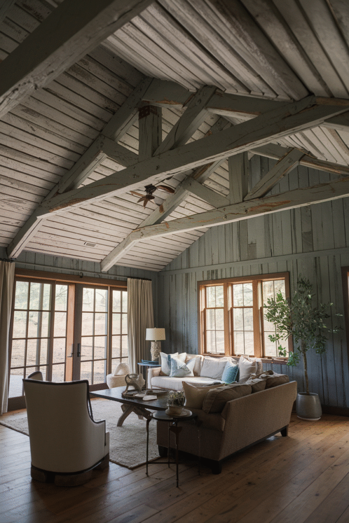 28 Timeless Shiplap Ceiling and Beam Designs for Rustic Interiors ...