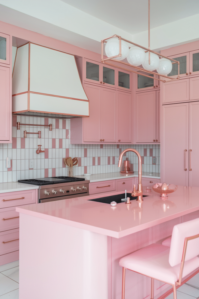 36 Pink Kitchen Inspirations for a Fun and Feminine Touch – Saca Home