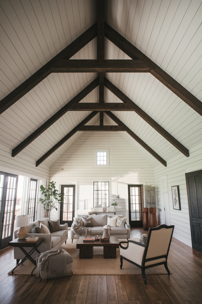 28 Timeless Shiplap Ceiling and Beam Designs for Rustic Interiors ...
