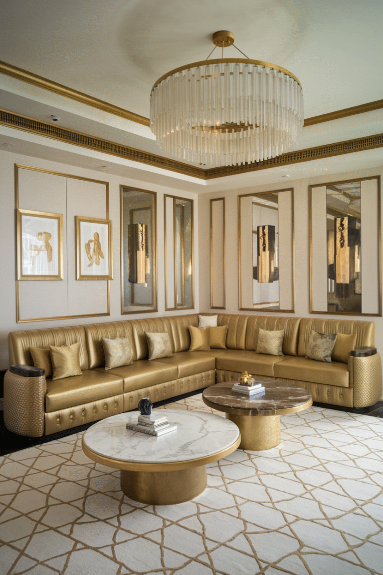 37 Dazzling Gold Living Room Designs for a Touch of Glamour – Saca Home