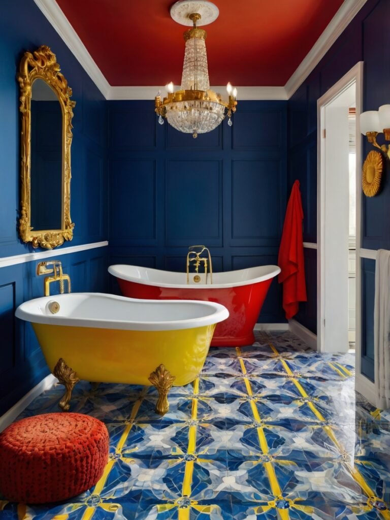 35 Eye-Catching Bathroom Designs That Embrace Vibrant Hues – Saca Home