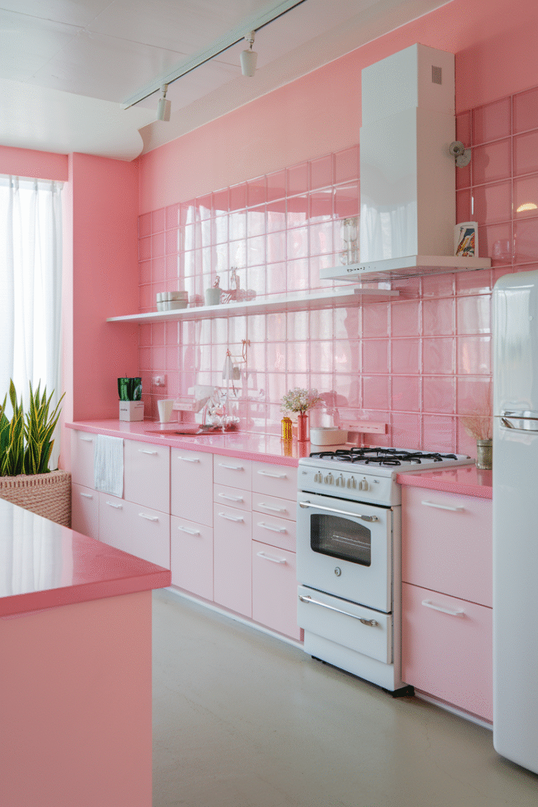 36 Pink Kitchen Inspirations for a Fun and Feminine Touch – Saca Home
