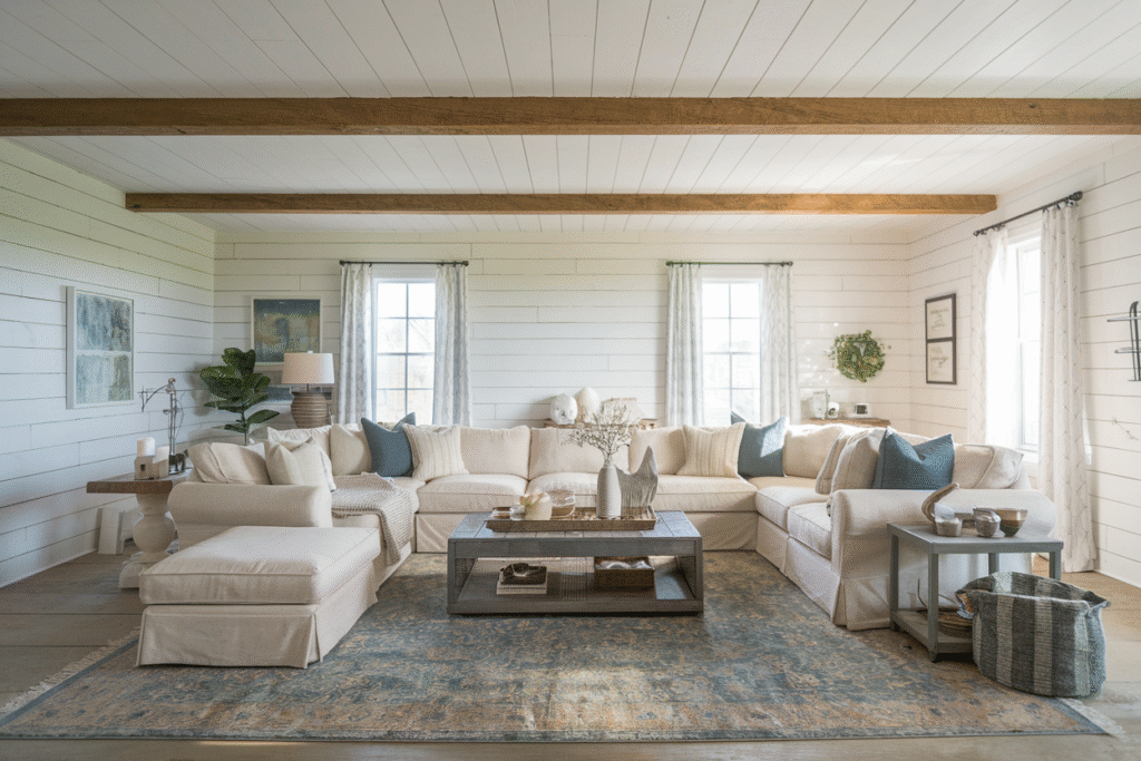 28 Timeless Shiplap Ceiling and Beam Designs for Rustic Interiors ...
