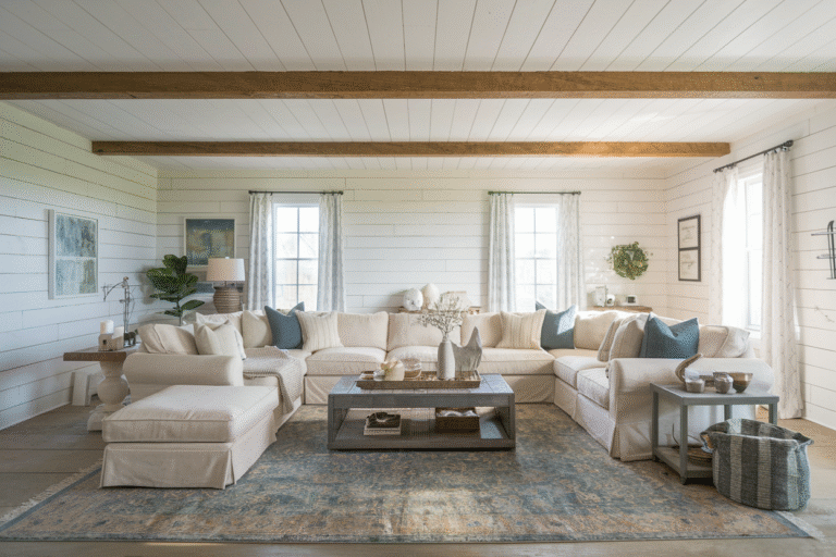28 Timeless Shiplap Ceiling and Beam Designs for Rustic Interiors ...