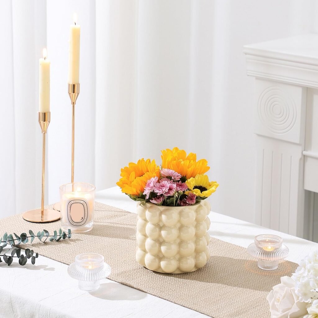 Beige Bubble Vase : The 5-Inch Ceramic Accent Perfect for Boho Home ...