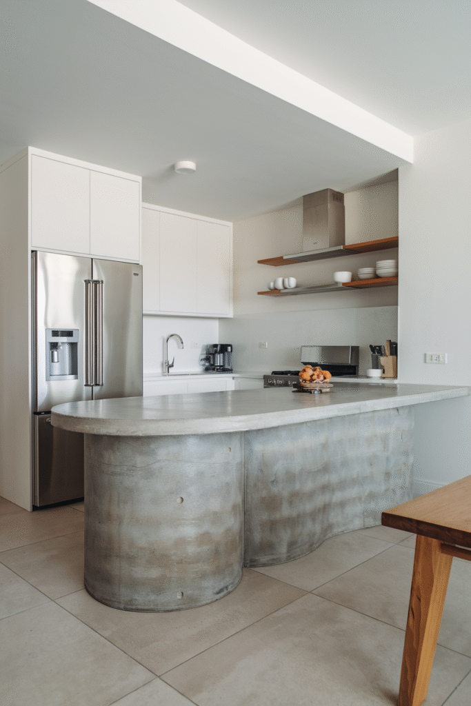 30 Stylish Curved Kitchen Island Designs for a Sophisticated Touch ...