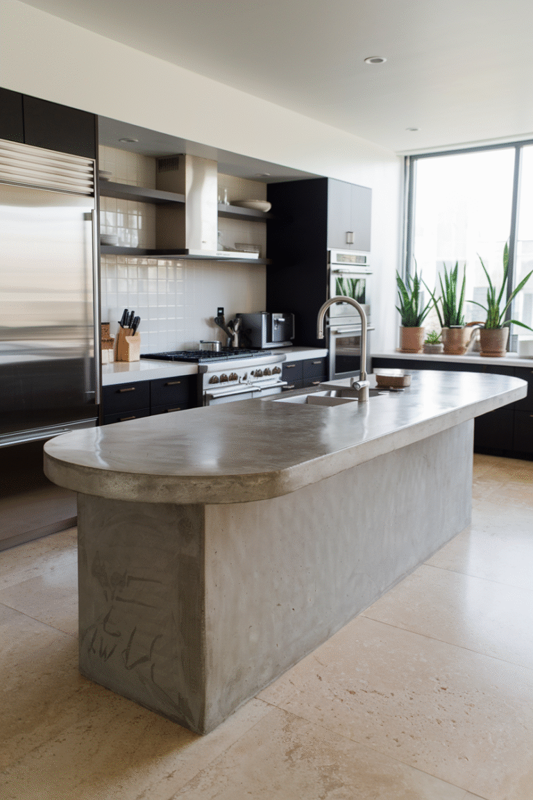30 Stylish Curved Kitchen Island Designs for a Sophisticated Touch ...