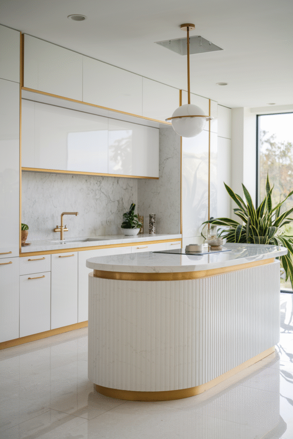 30 Stylish Curved Kitchen Island Designs for a Sophisticated Touch ...