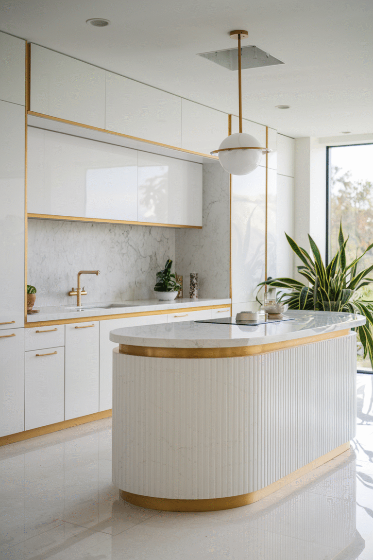 30 Stylish Curved Kitchen Island Designs for a Sophisticated Touch ...