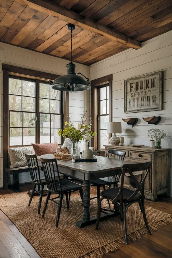 35 Farmhouse Breakfast Nook Ideas That Turn Every Morning into Comfort ...