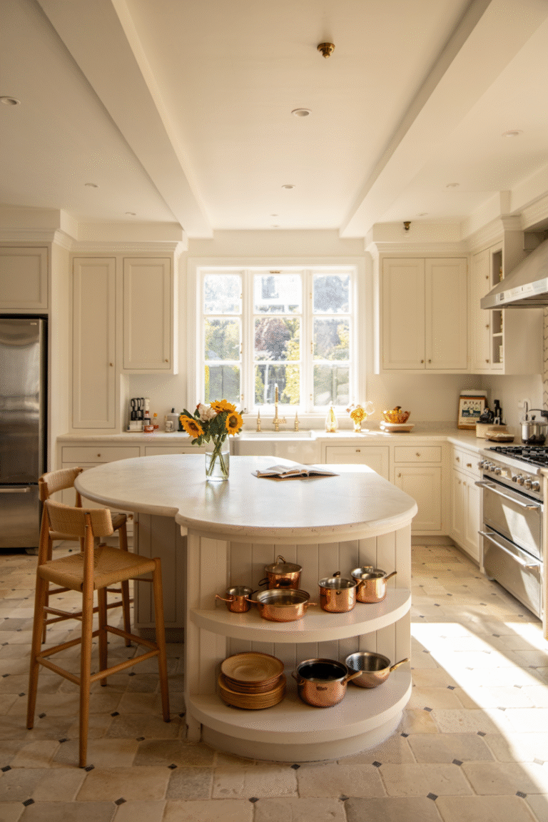 30 Stylish Curved Kitchen Island Designs for a Sophisticated Touch ...