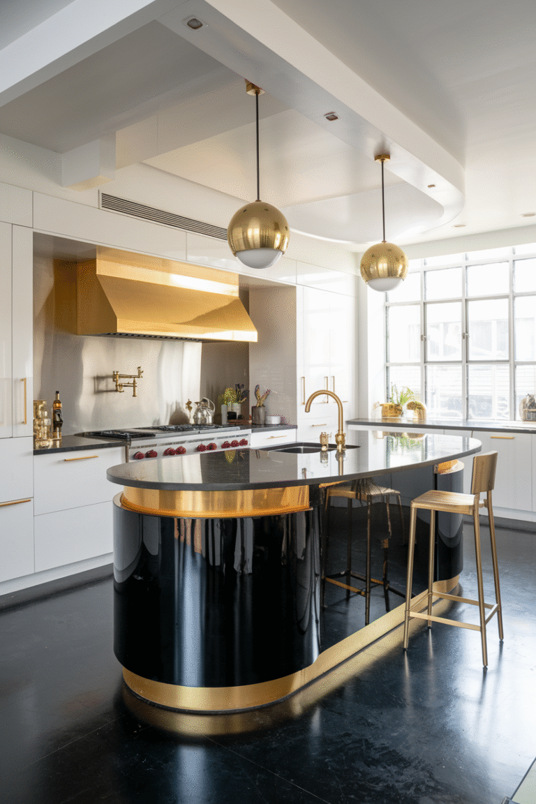 30 Stylish Curved Kitchen Island Designs for a Sophisticated Touch ...