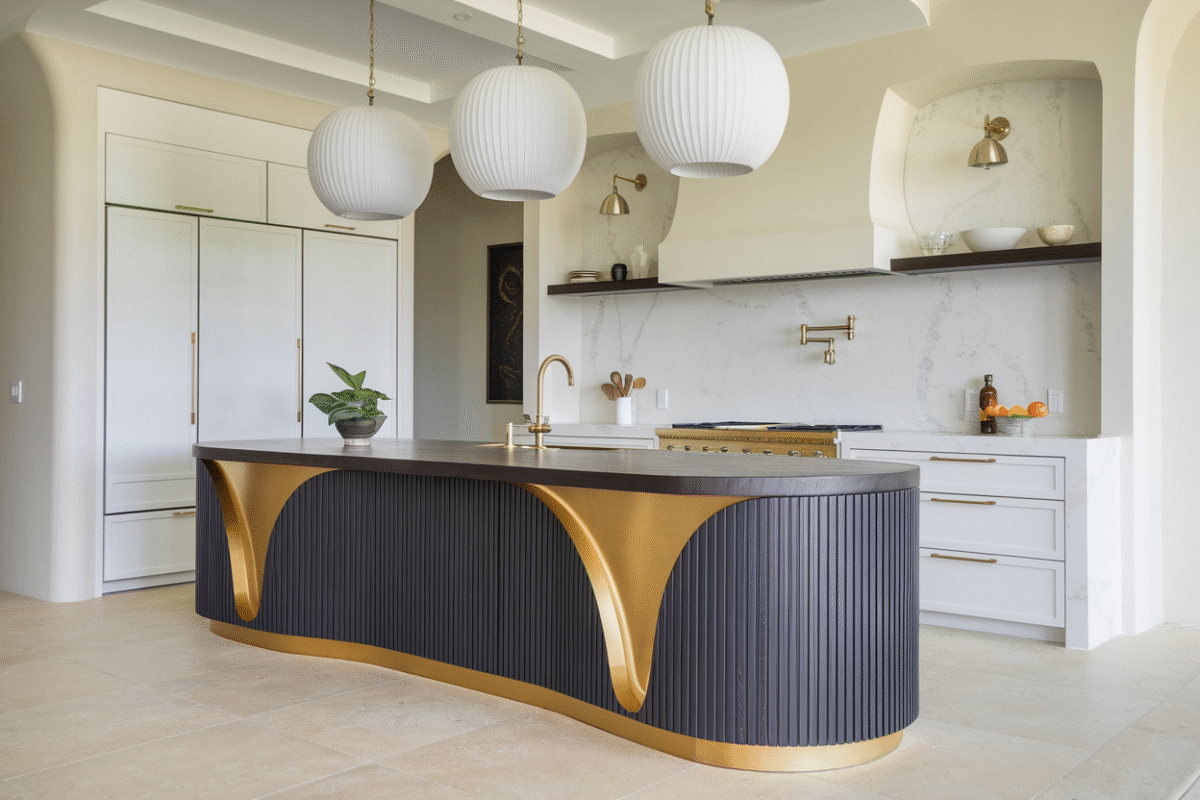30 Stylish Curved Kitchen Island Designs for a Sophisticated Touch ...