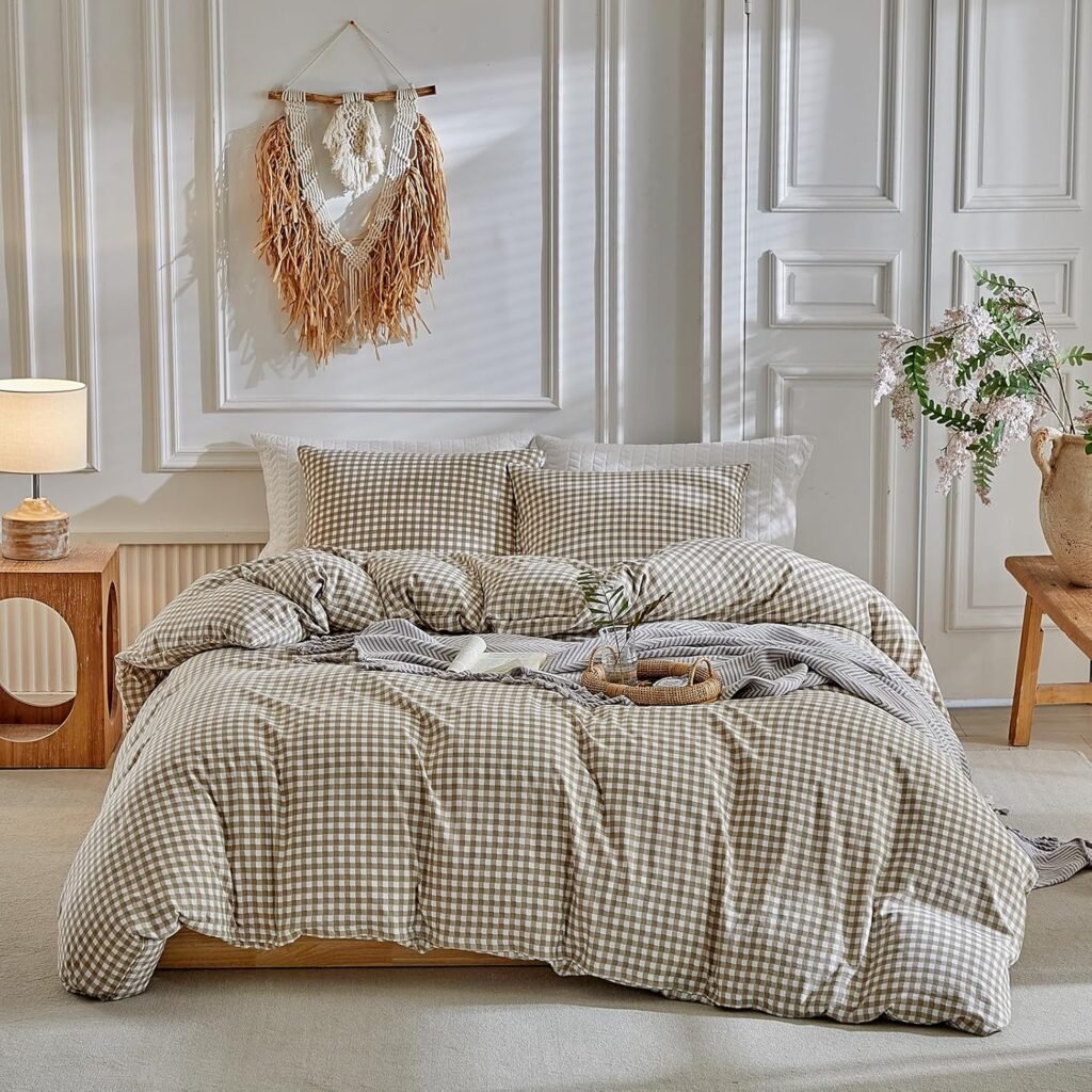 The Grid Queen Duvet Cover Set That Elevates Any Bedroom – Saca Home