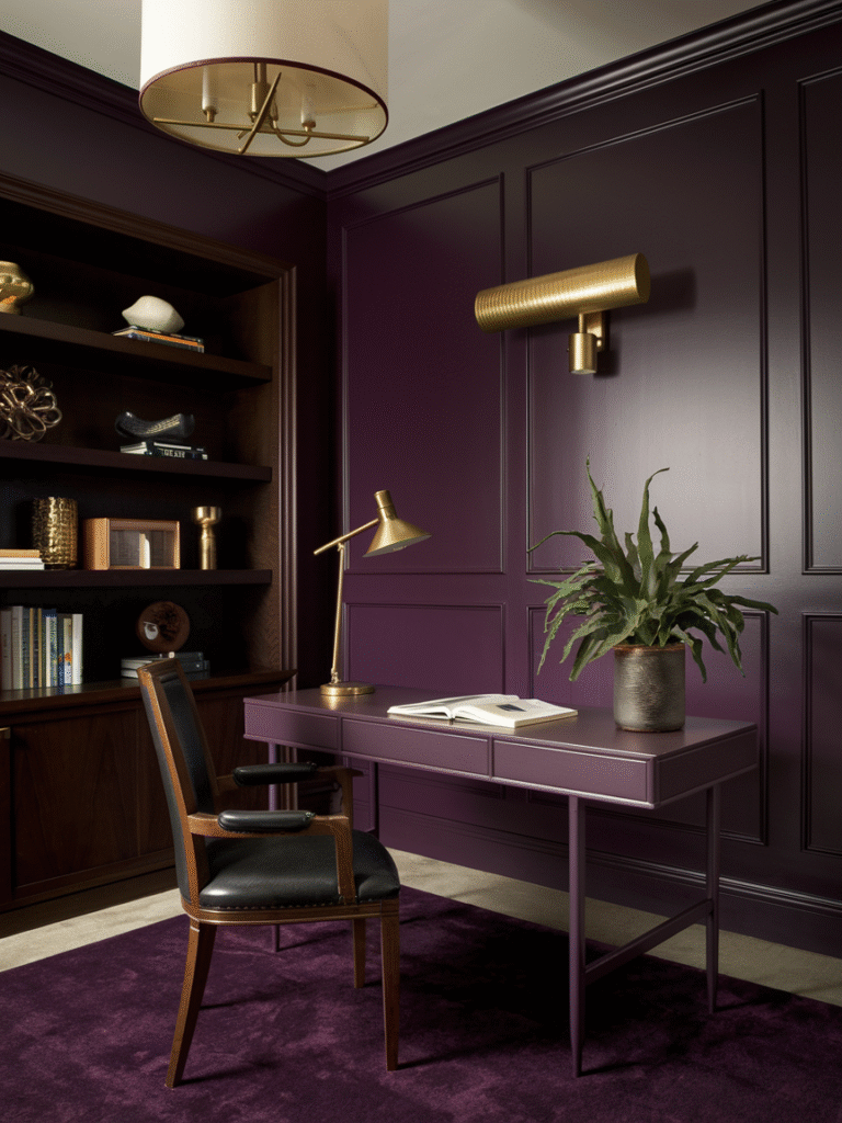27 Chic Purple Home Office Ideas for a Stylish Workspace – Saca Home