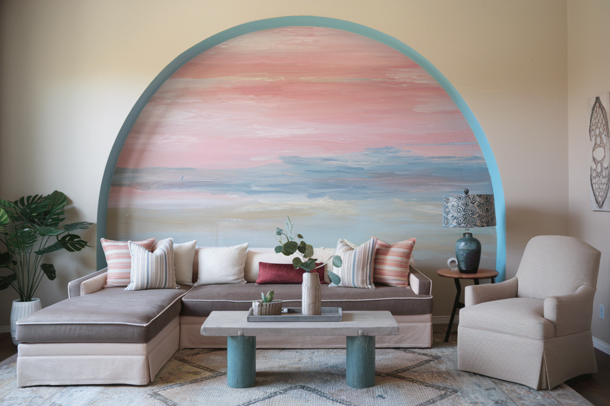 28 Artistic Accent Wall Ideas That Bring Fun Energy to Your Living Room ...